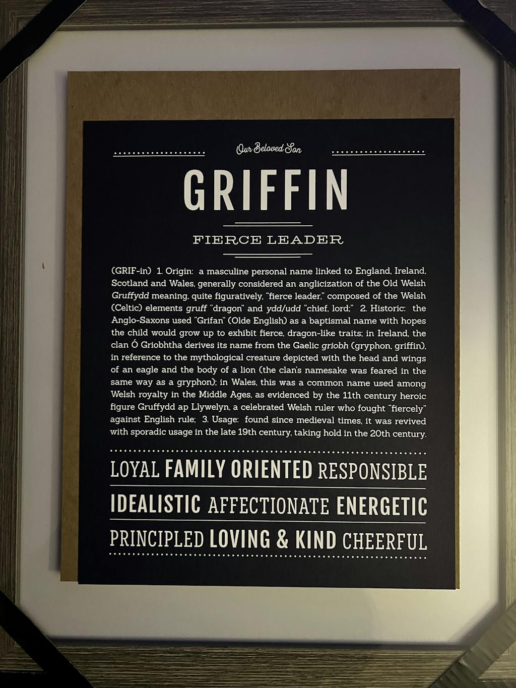 Griffin | Name Art Print