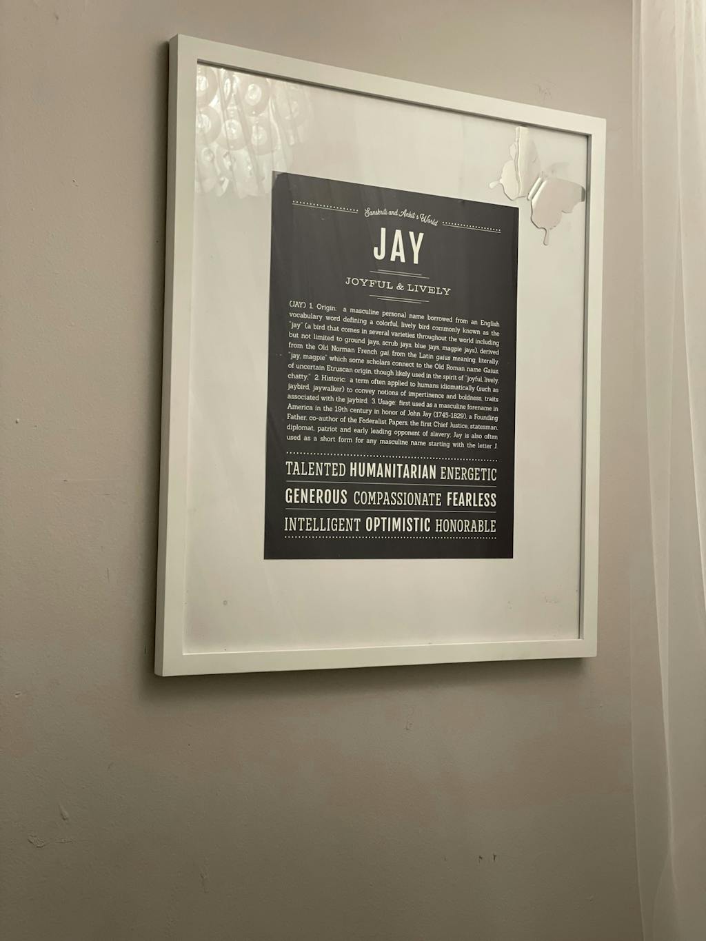 Jay | Name Art Print
