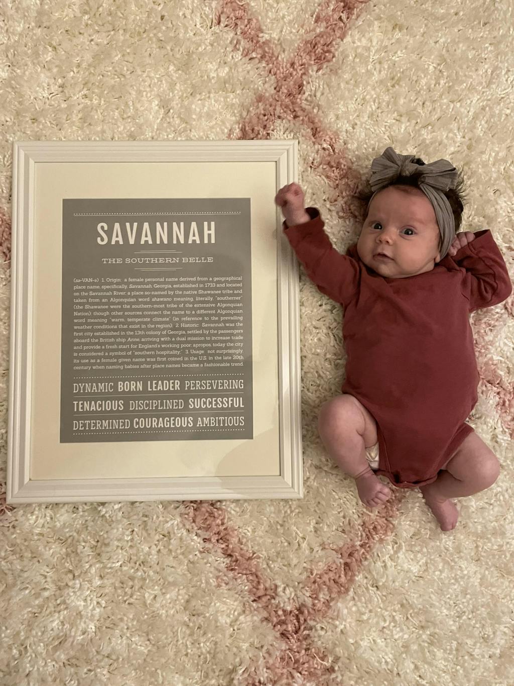 Savannah | Name Art Print