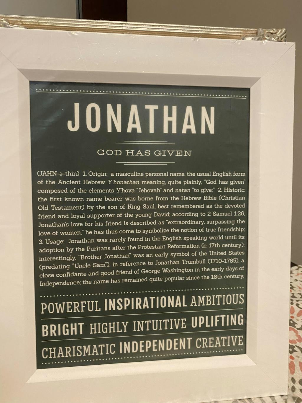 Jonathan | Name Art Print