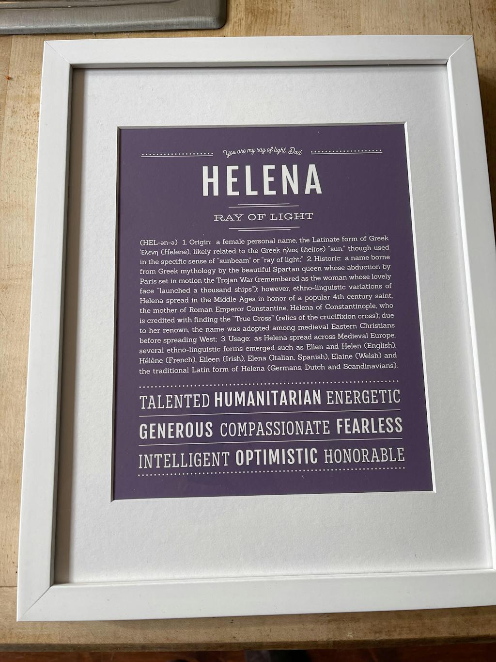 Helena | Name Art Print