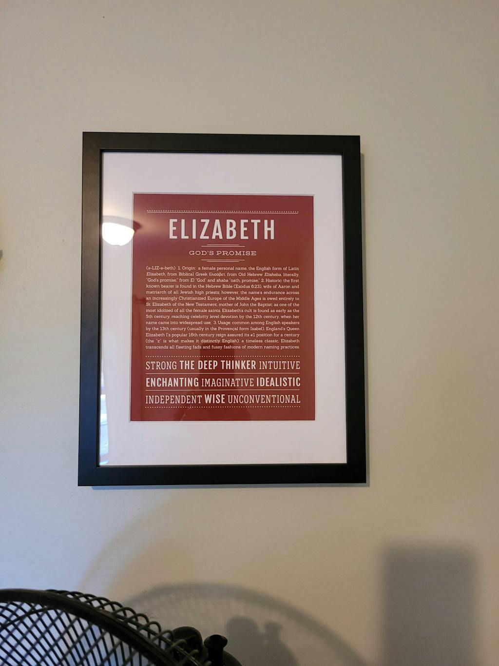 Elizabeth | Name Art Print