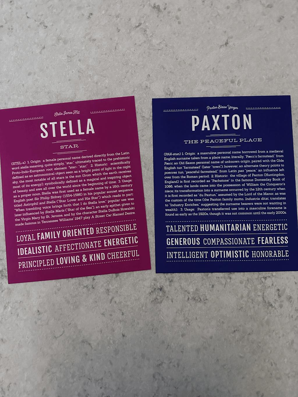 Paxton (male) | Name Art Print