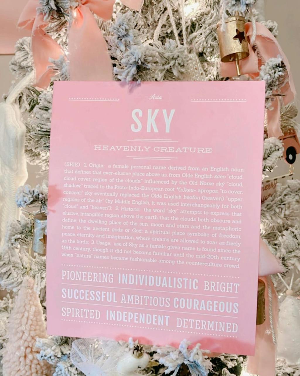 Sky | Name Art Print