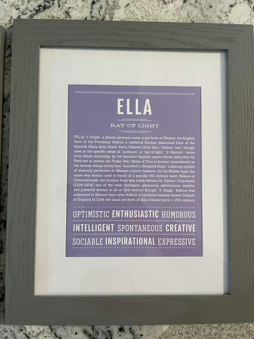 Ella | Name Art Print