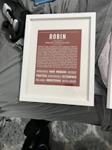 Robin (female) | Name Art Print