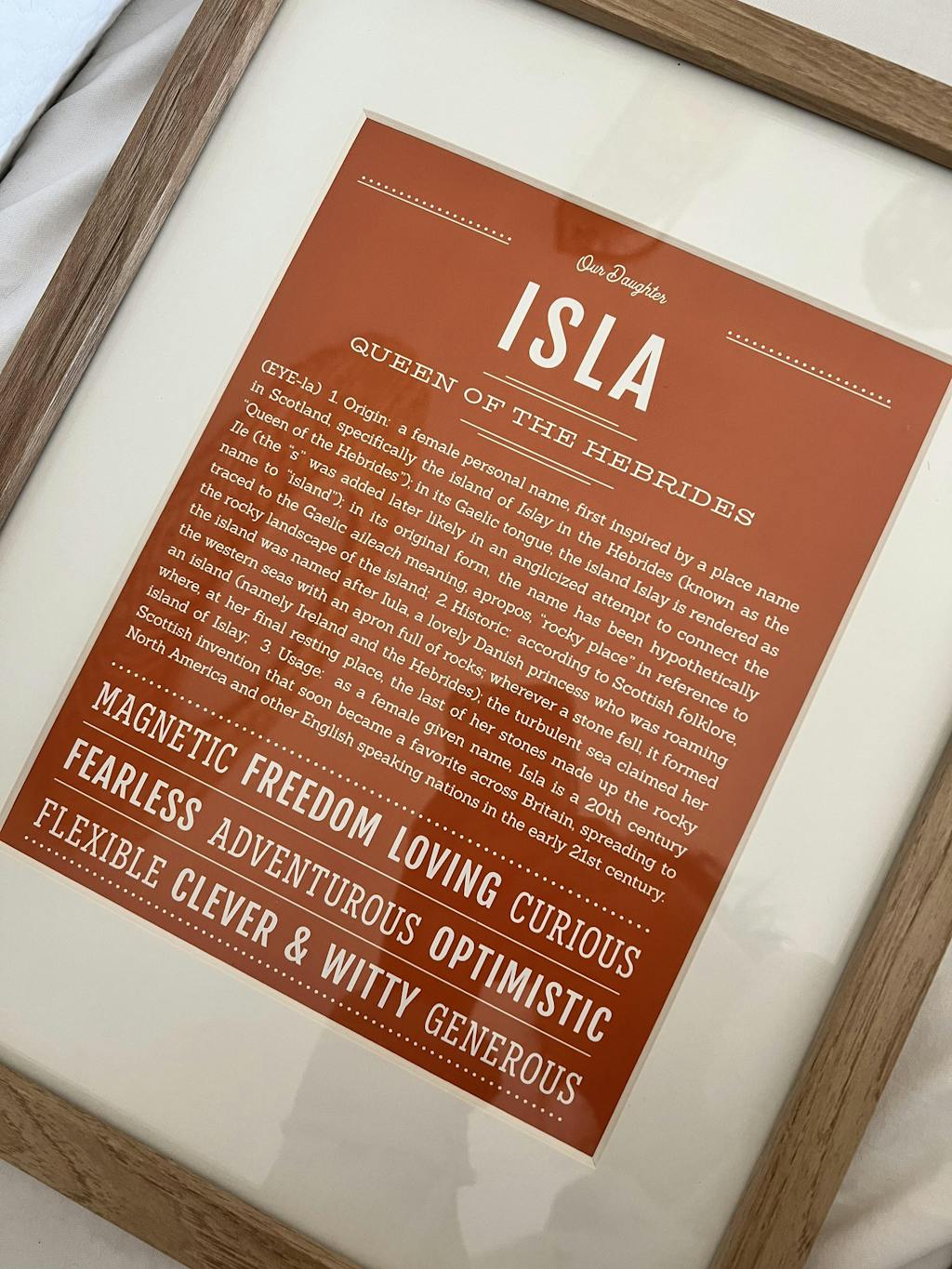 Isla | Name Art Print