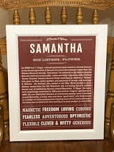 Samantha | Name Art Print
