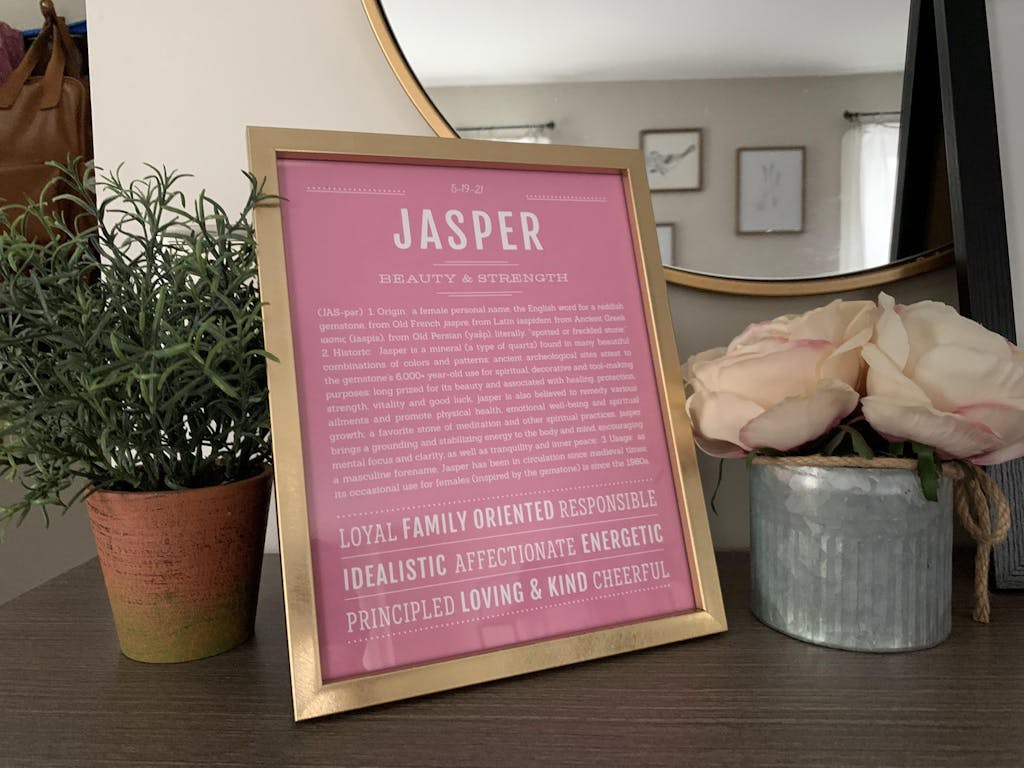 Jasper (male) | Name Art Print