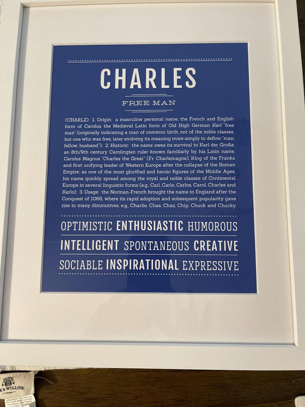 Charles | Name Art Print