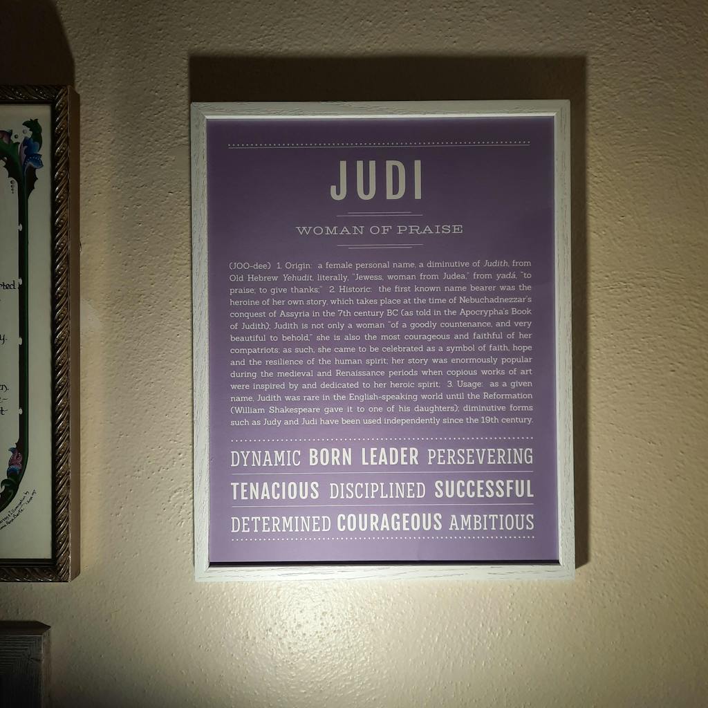 Judith | Name Art Print