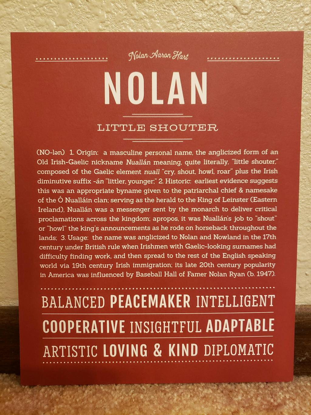 Torin | Name Art Print