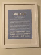 Adelaide | Name Art Print Personalized Gift
