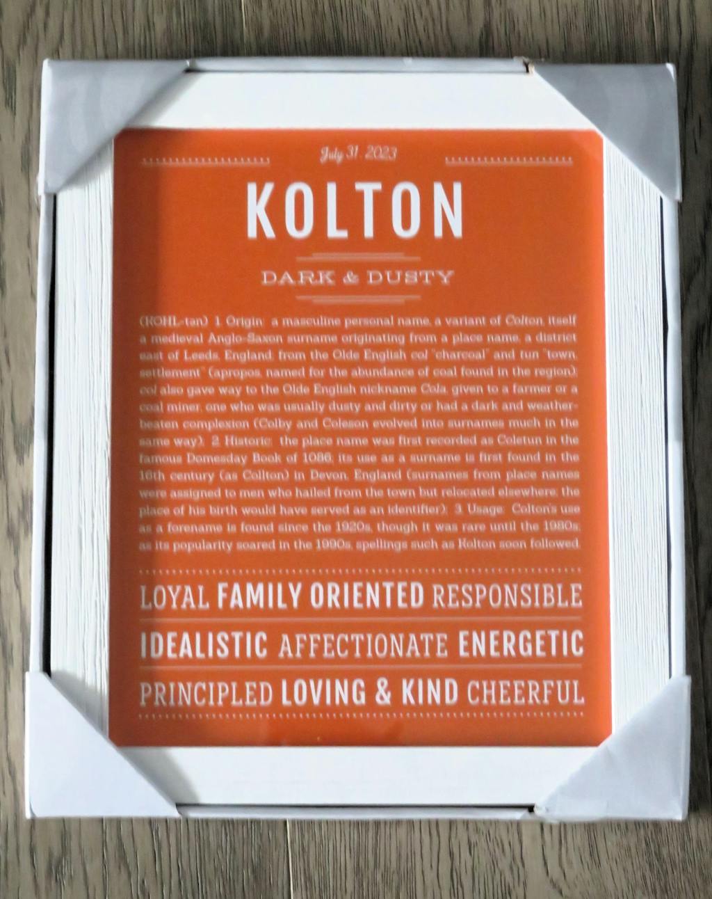 Kolton | Name Art Print