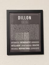 Dillon (male) | Name Art Print