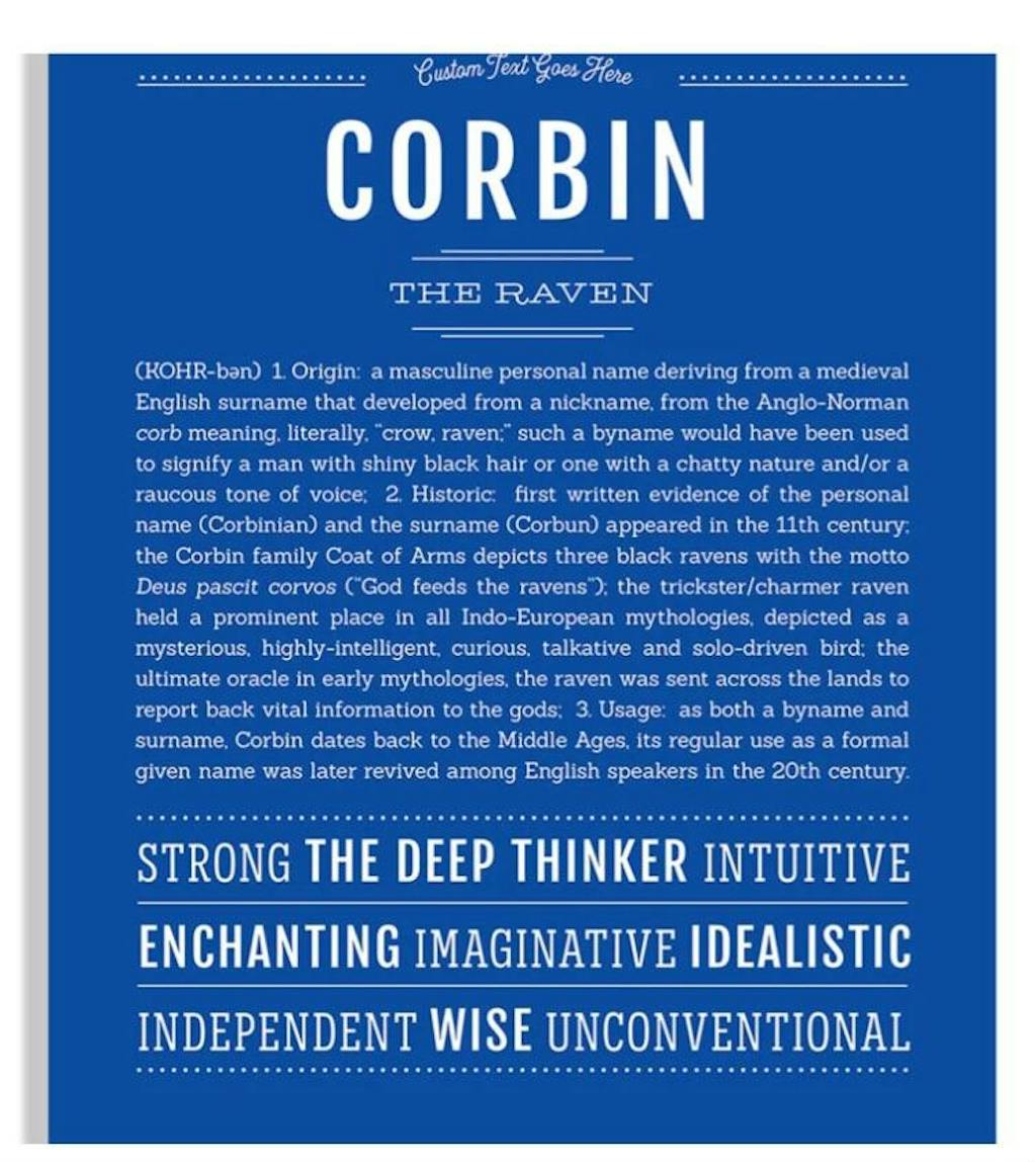 Corbin | Name Art Print