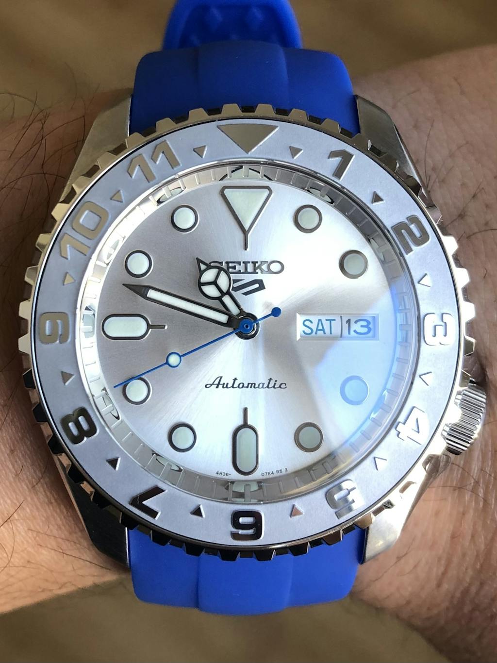 SKX007 Chapter Ring: Matte Black with Red Markers | namokiMODS