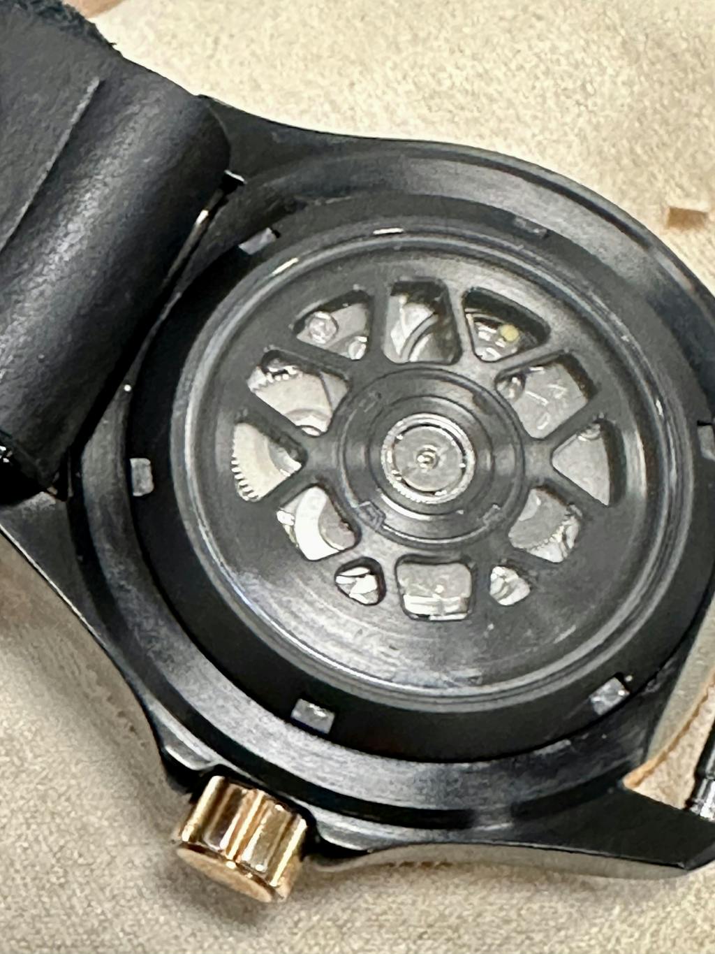 NH Movement Rotor: Cote de Geneve Black Finish – namokiMODS