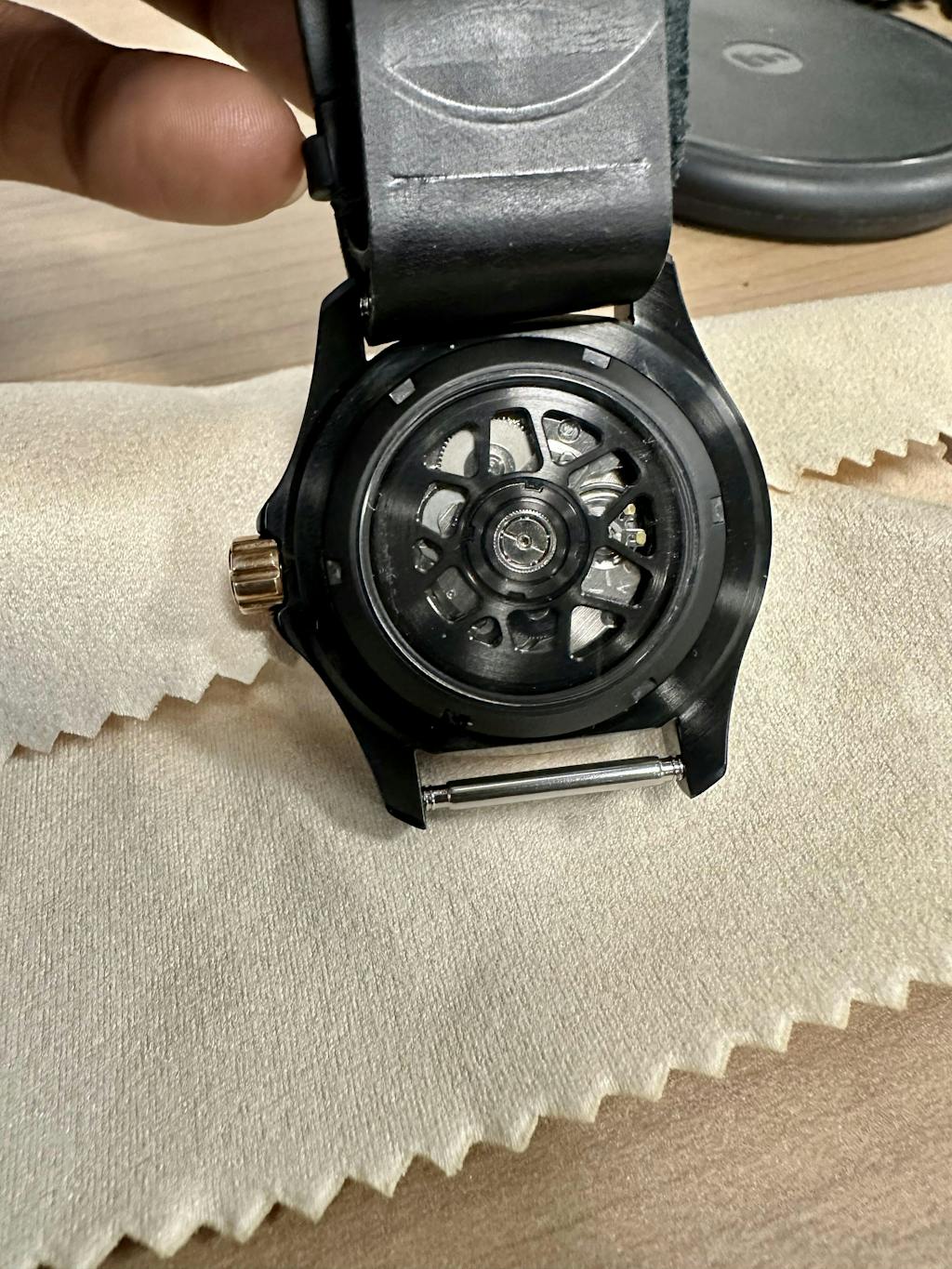 NH Movement Rotor: Cote de Geneve Black Finish – namokiMODS