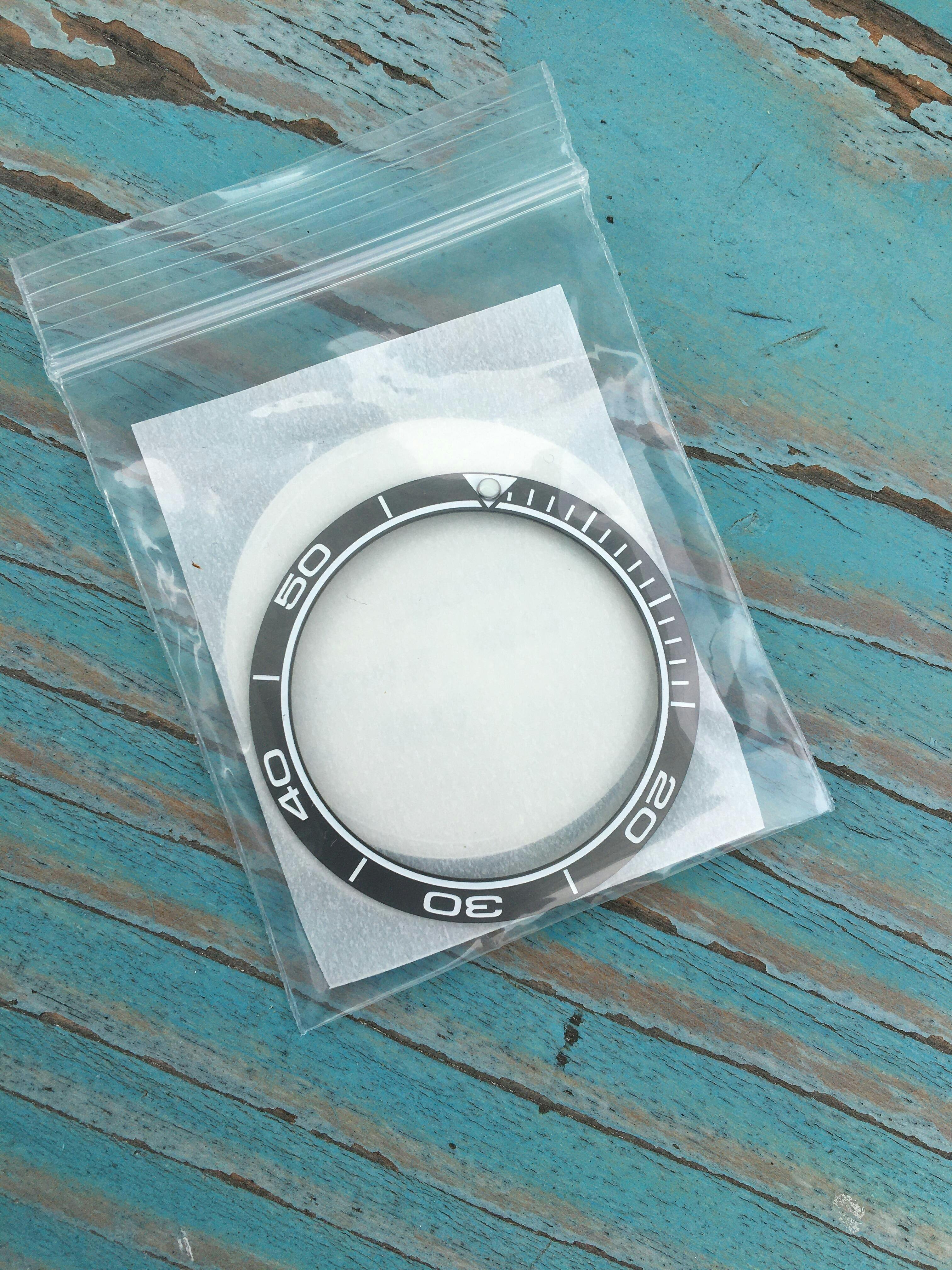 SKX007/SRPD Ceramic Bezel Insert: Dual Time Arabic Style Black/Red ...