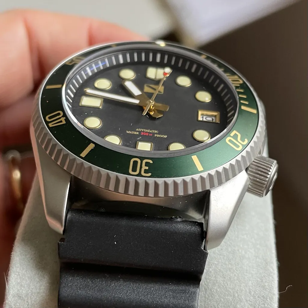 SKX007/SRPD Stepped Pilot Bezel: PVD Black Finish – namokiMODS