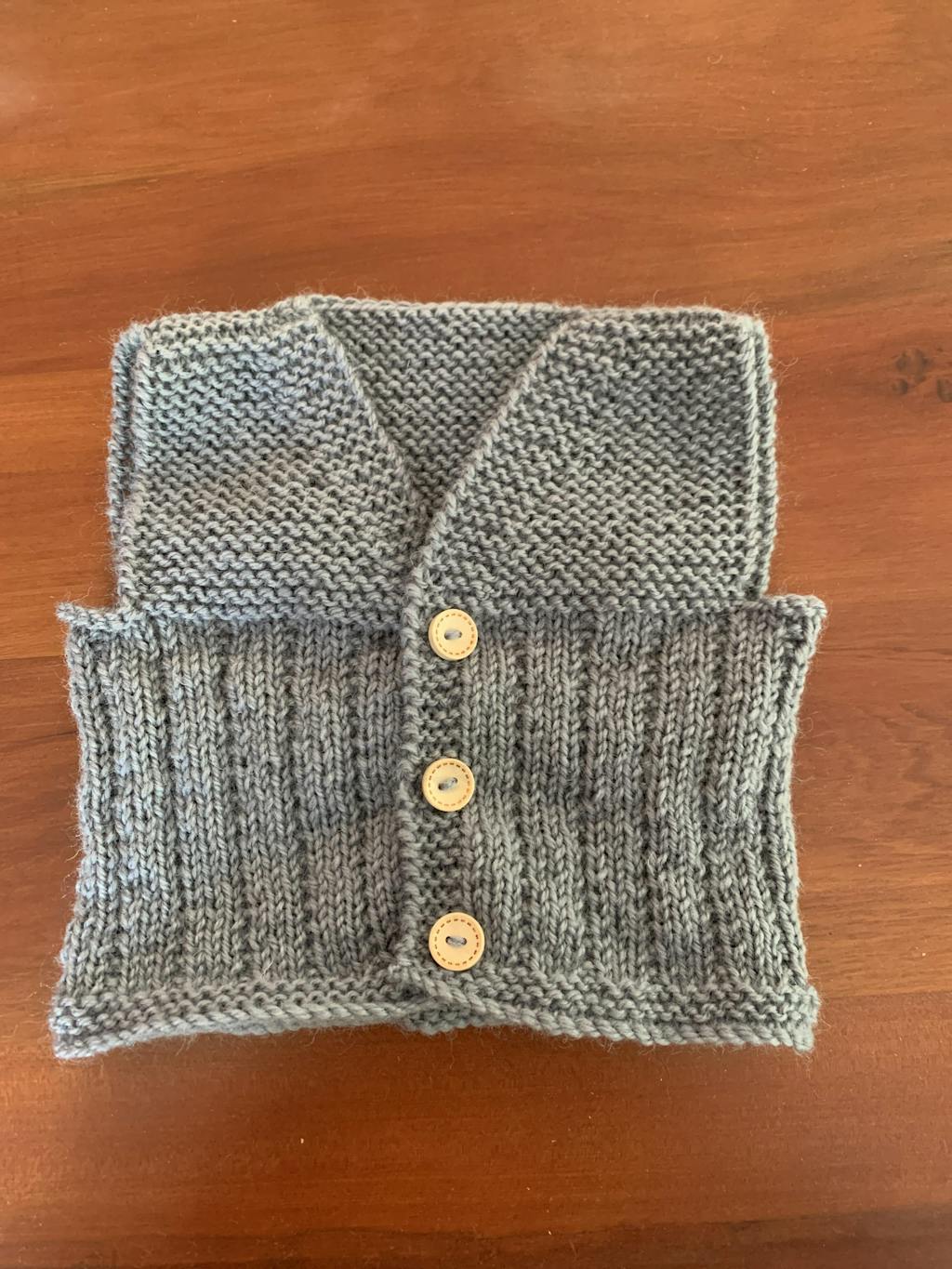 Knitting pattern: Nate baby vest – Nana Anna NZ