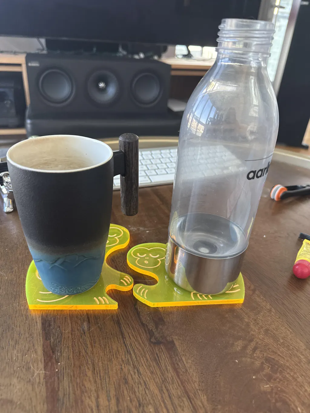 "Perfect Nap" (CATS) Set of two acrylic coasters