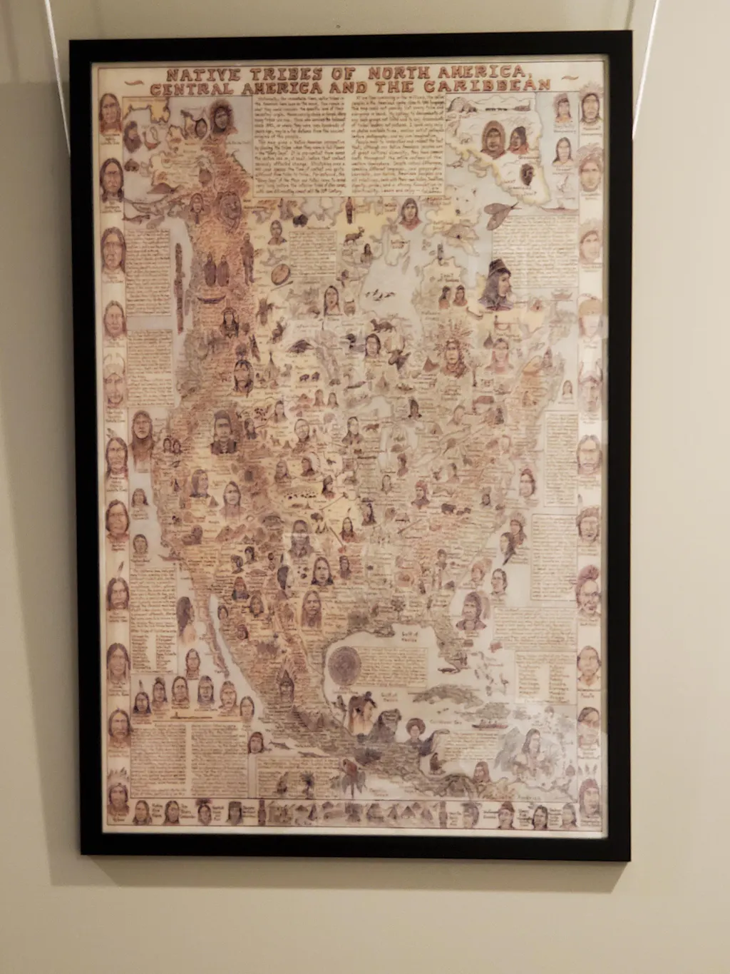 Native Tribes of North American central America and the Caribbean Maps ...