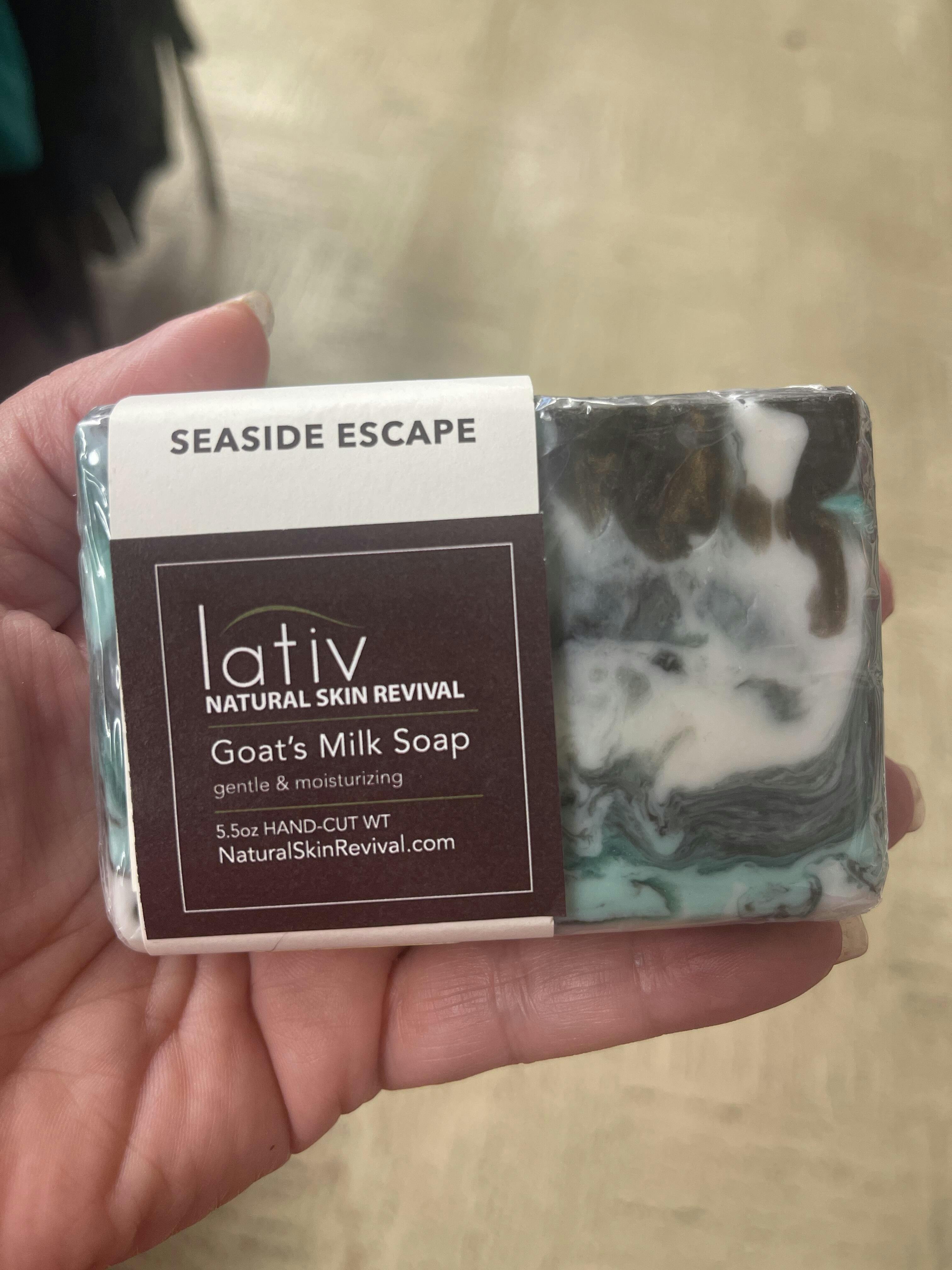 Goats Milk Soap Seaside Escape Lativ Natural Skin Revival