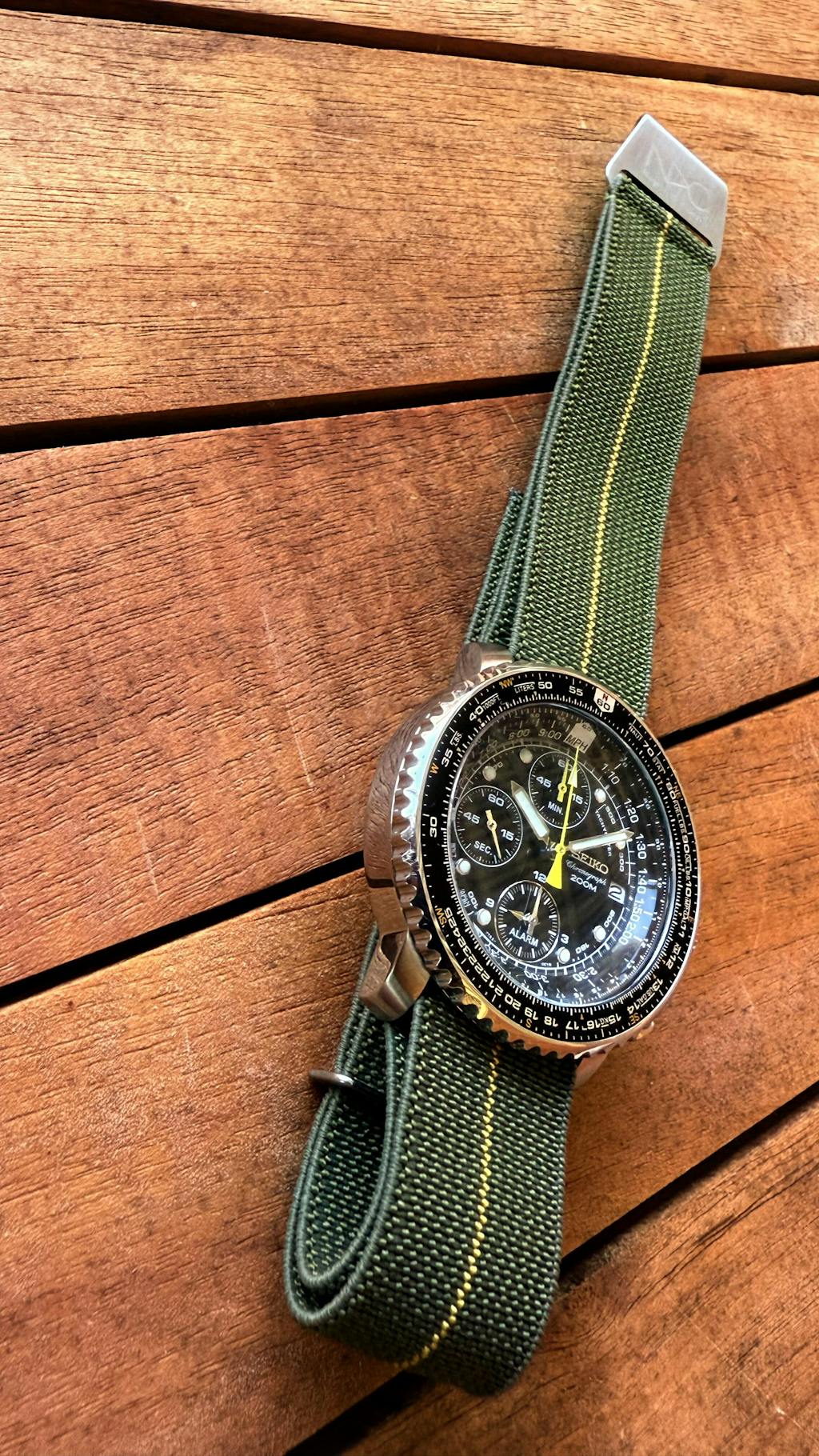 Original NDC strap - Green with Yellow Stripe – NDC Straps