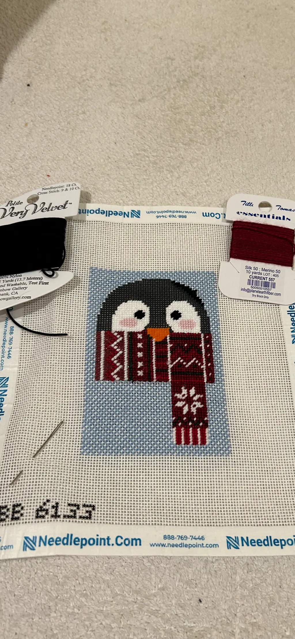 Cozy Critters - Penguin | Needlepoint.Com