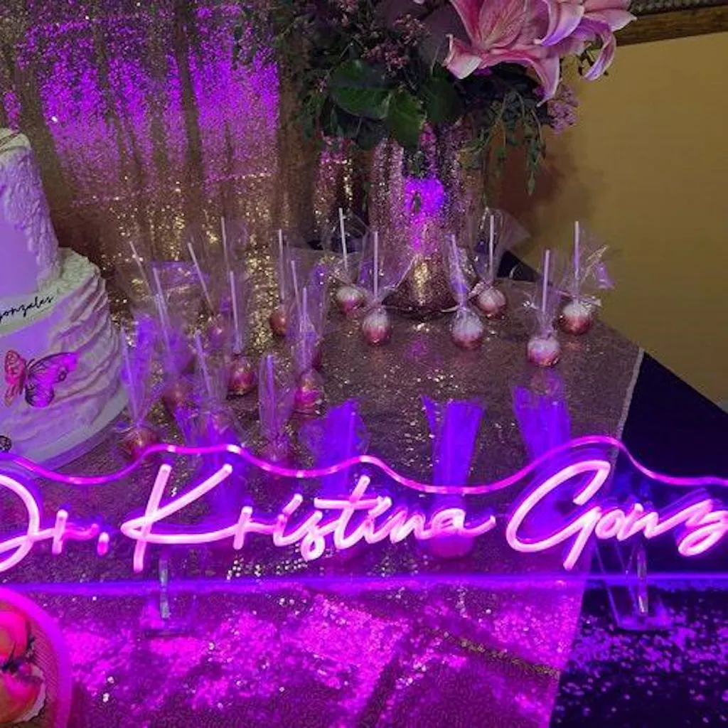 Name Neon Sign Kids Baby Room Led Lighting Sign Birthday Baby Shower G ...