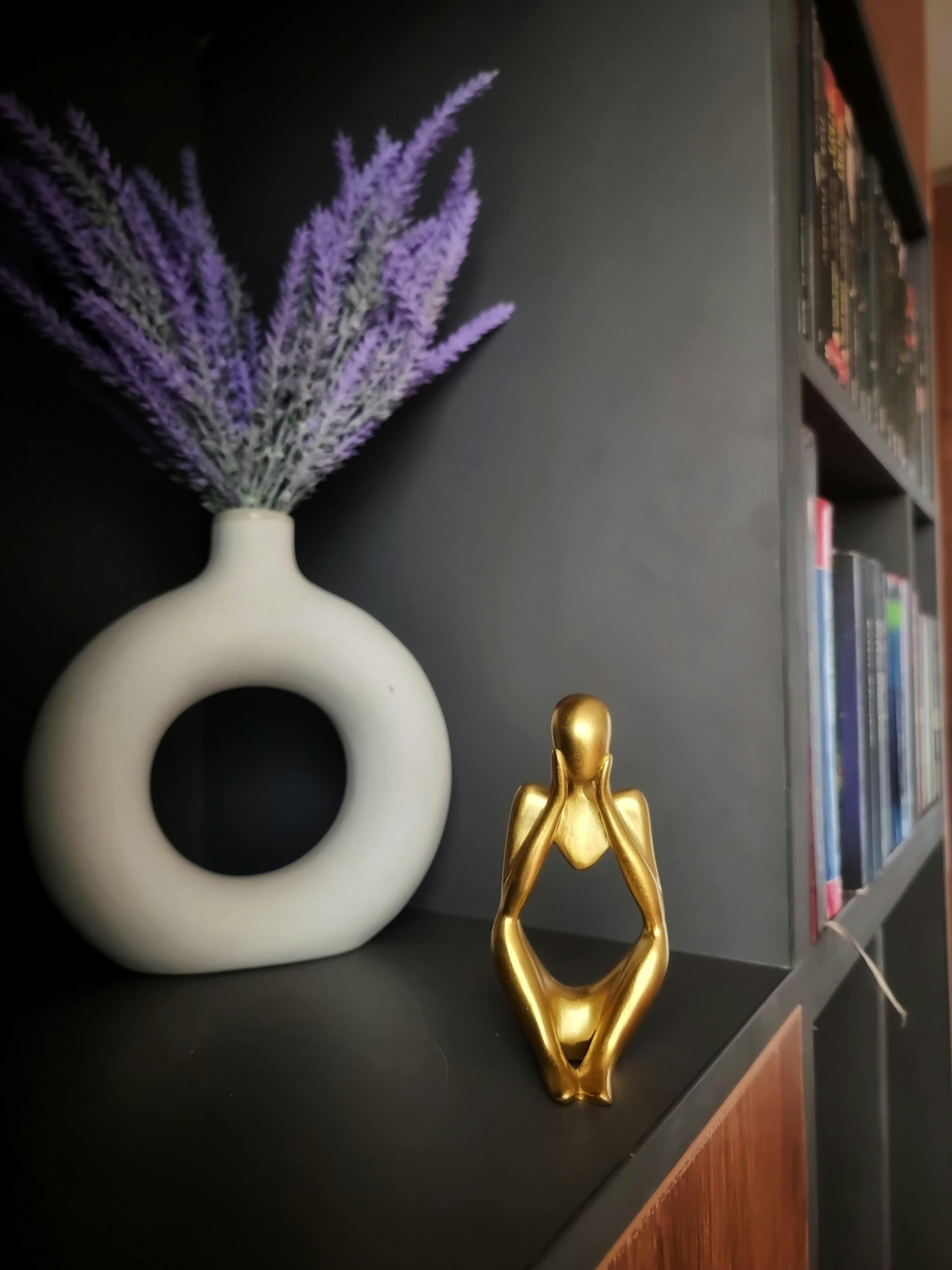 Home Decor - Buy Thoughtful Golden Showpiece Online |Nestasia