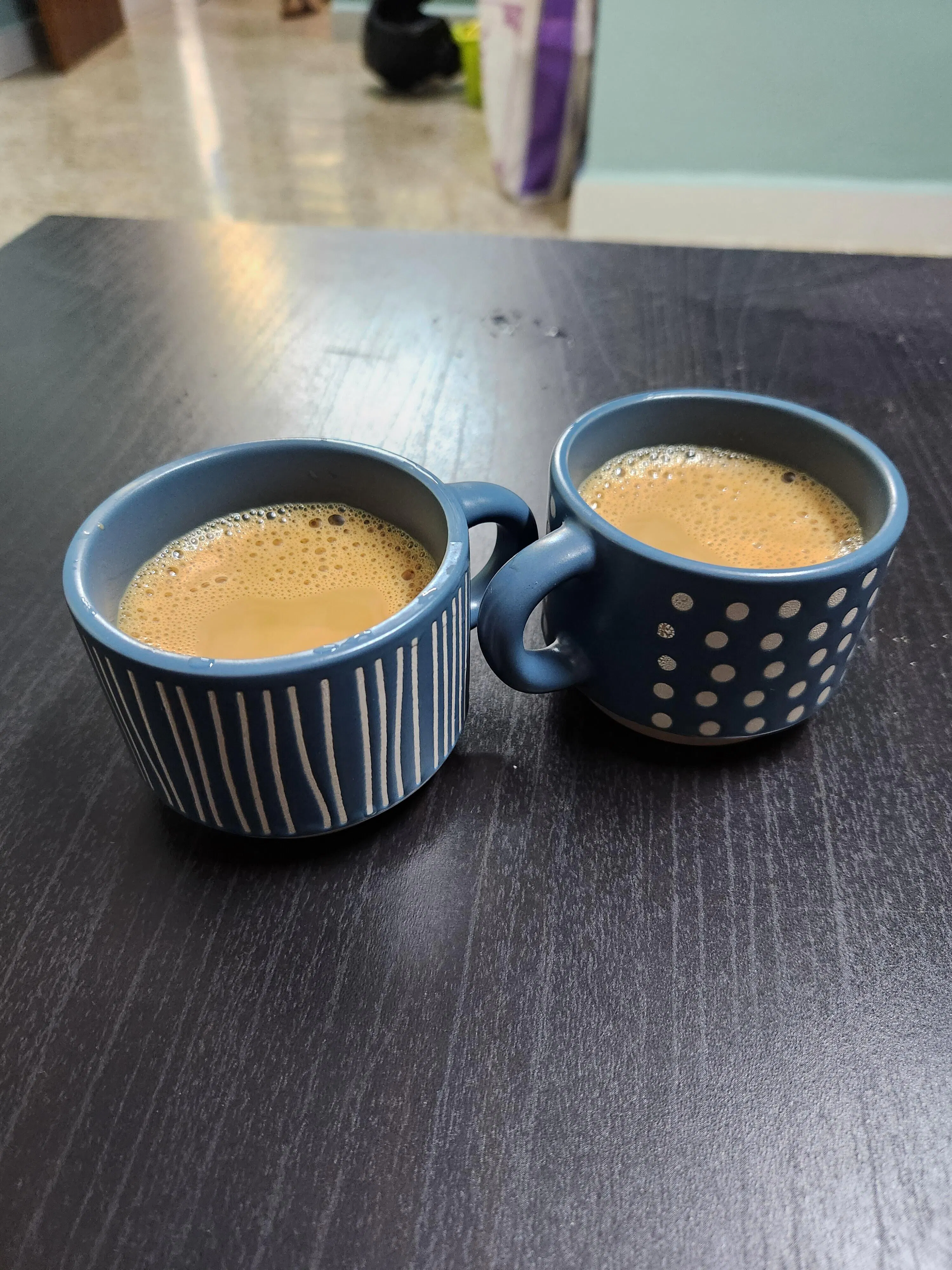 Eclectic Stackable Cups Set Of 4 With Stand Blue 100ml Online - Premium ...