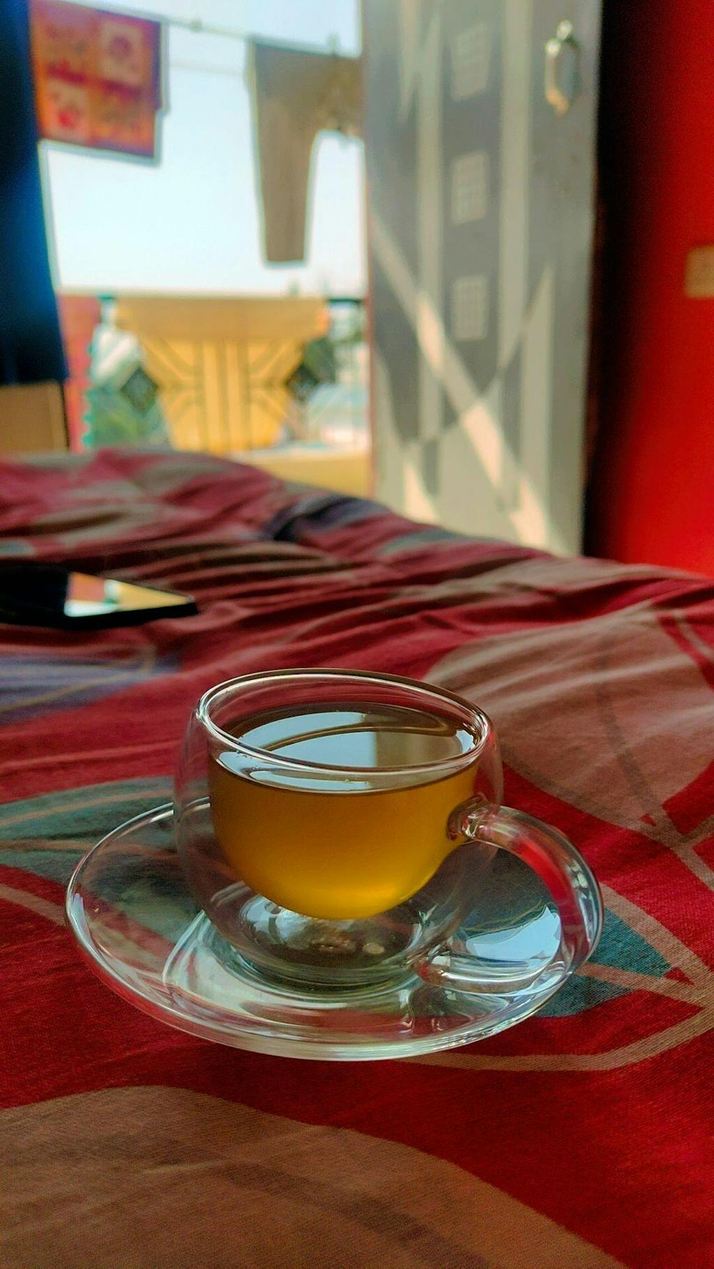 Chic Glass Cup And Saucer Set Of 4 100ml Online - Premium Tea Cup ...