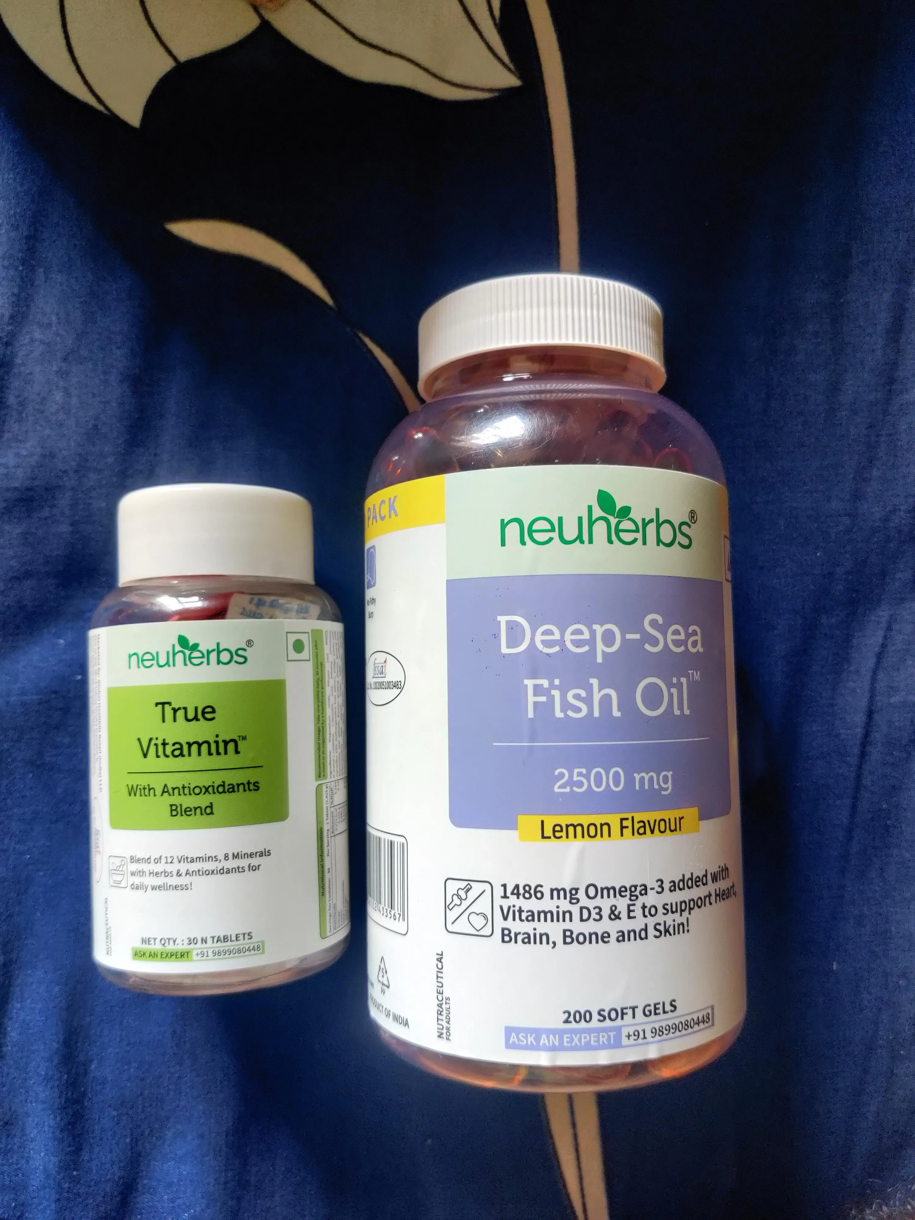Discounted Fish Oil Capsules and True Vitamin Tablets Combo - Neuherbs