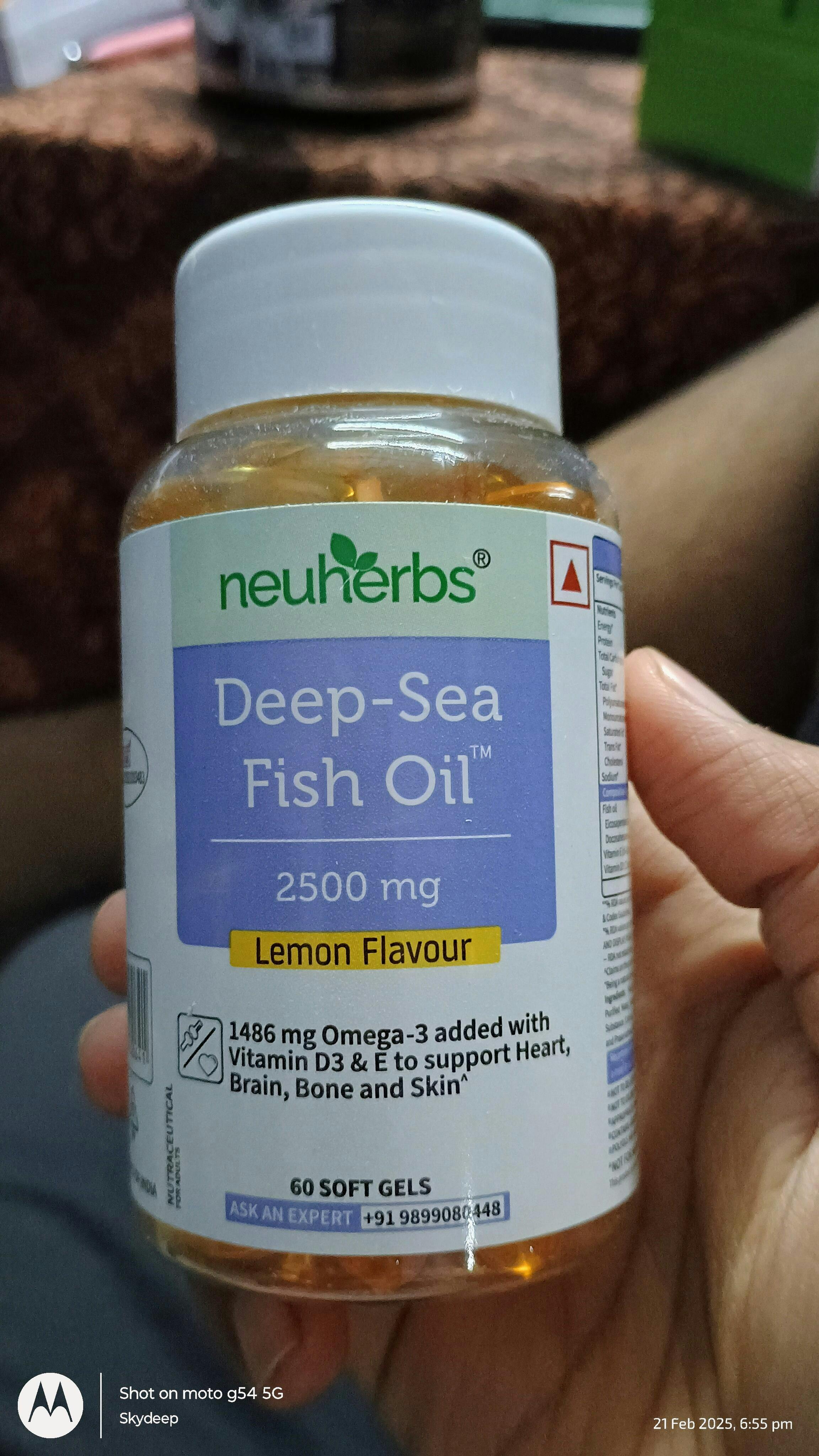 Buy Omega 3 Deep Sea Fish Oil Capsules & Tablets Online - Neuherbs