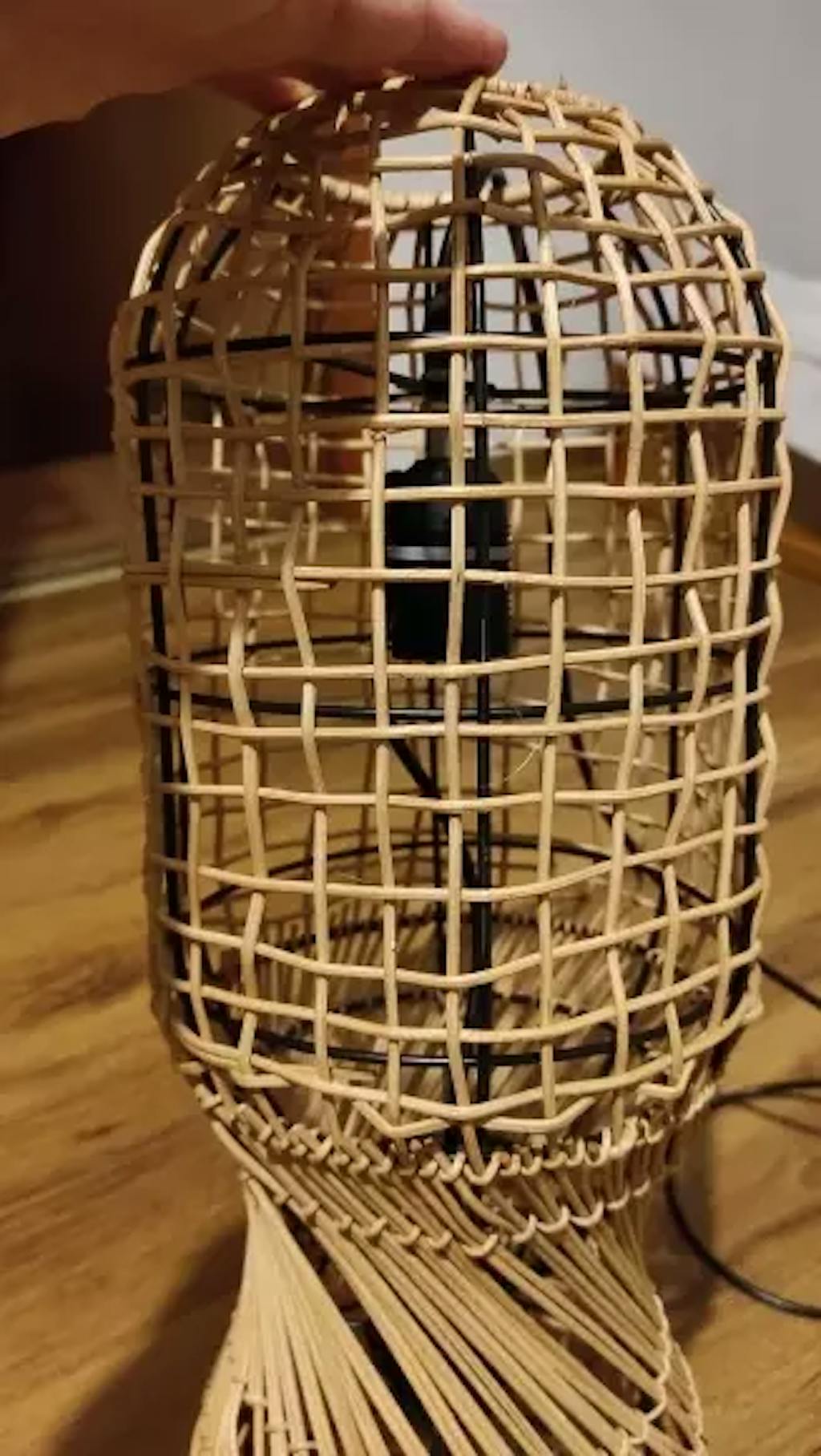 Bohemian Natural Woven Rattan Pendant Light Trio for Cozy House