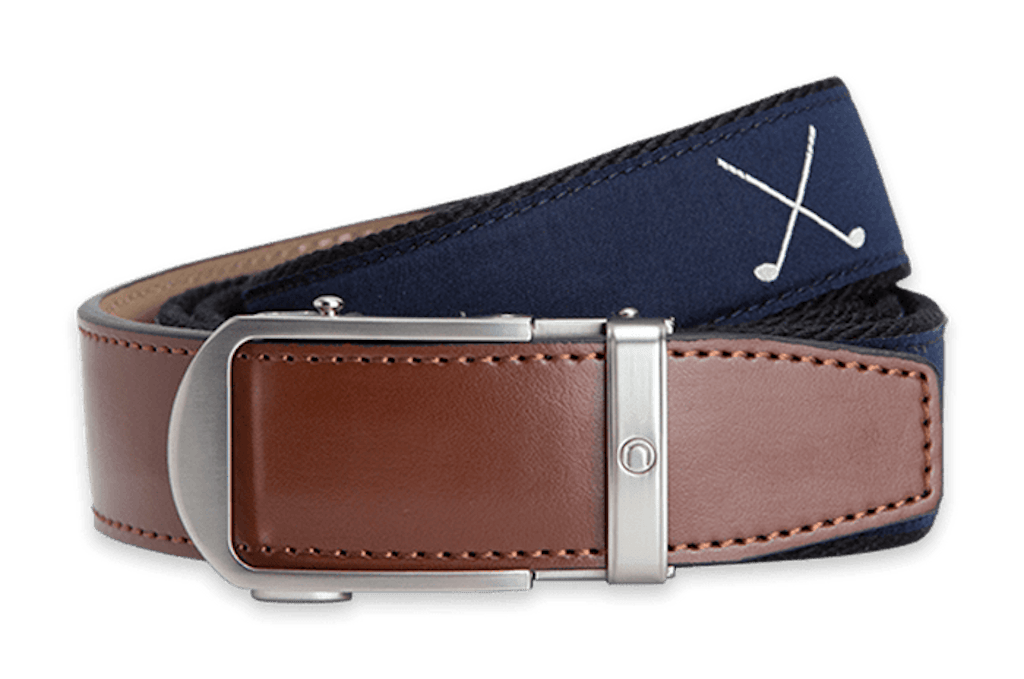 Navy Hampton Tee Time PreciseFit‚Ñ¢ Ratchet Ribbon Belt