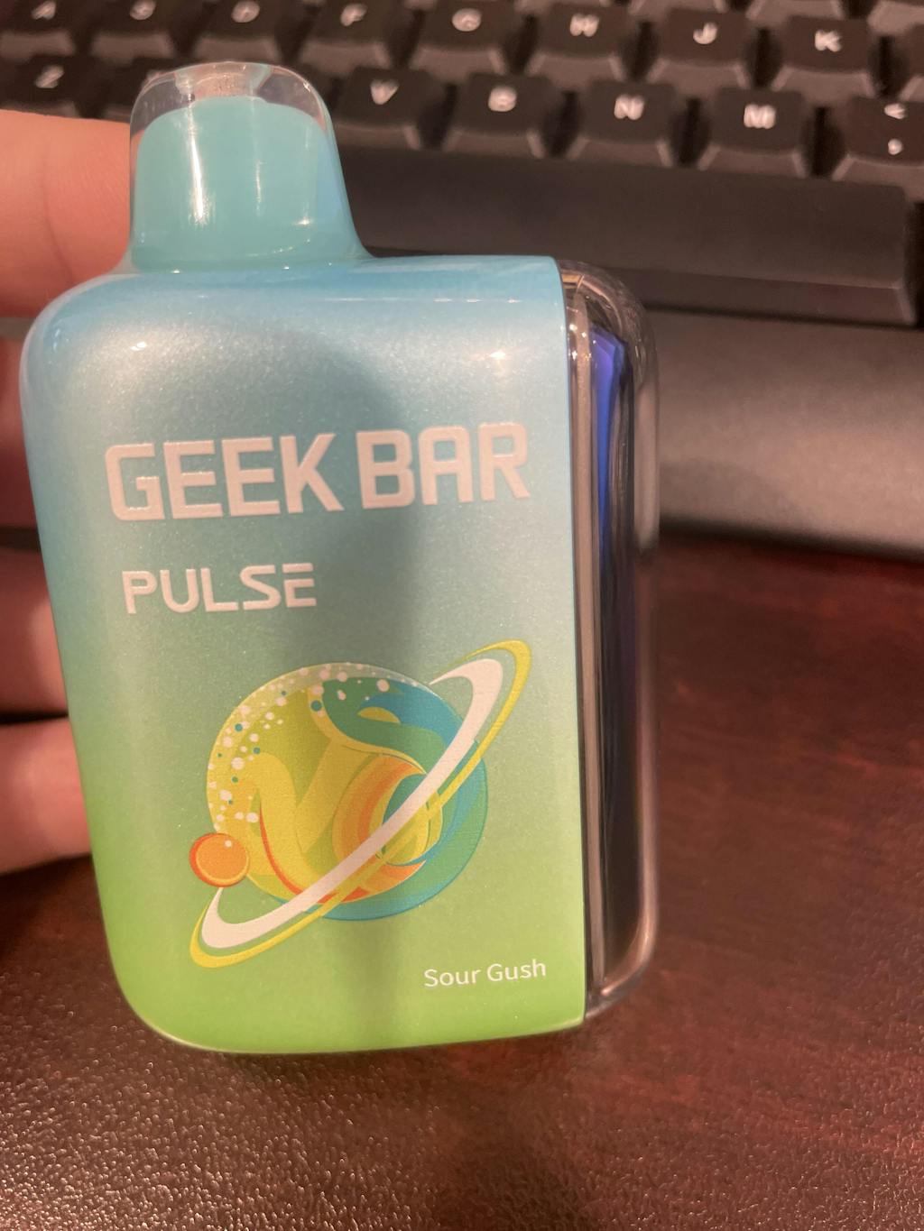 Pink and Blue Geek Bar Pulse X 25000 Meteor Edition Disposable Vape ...