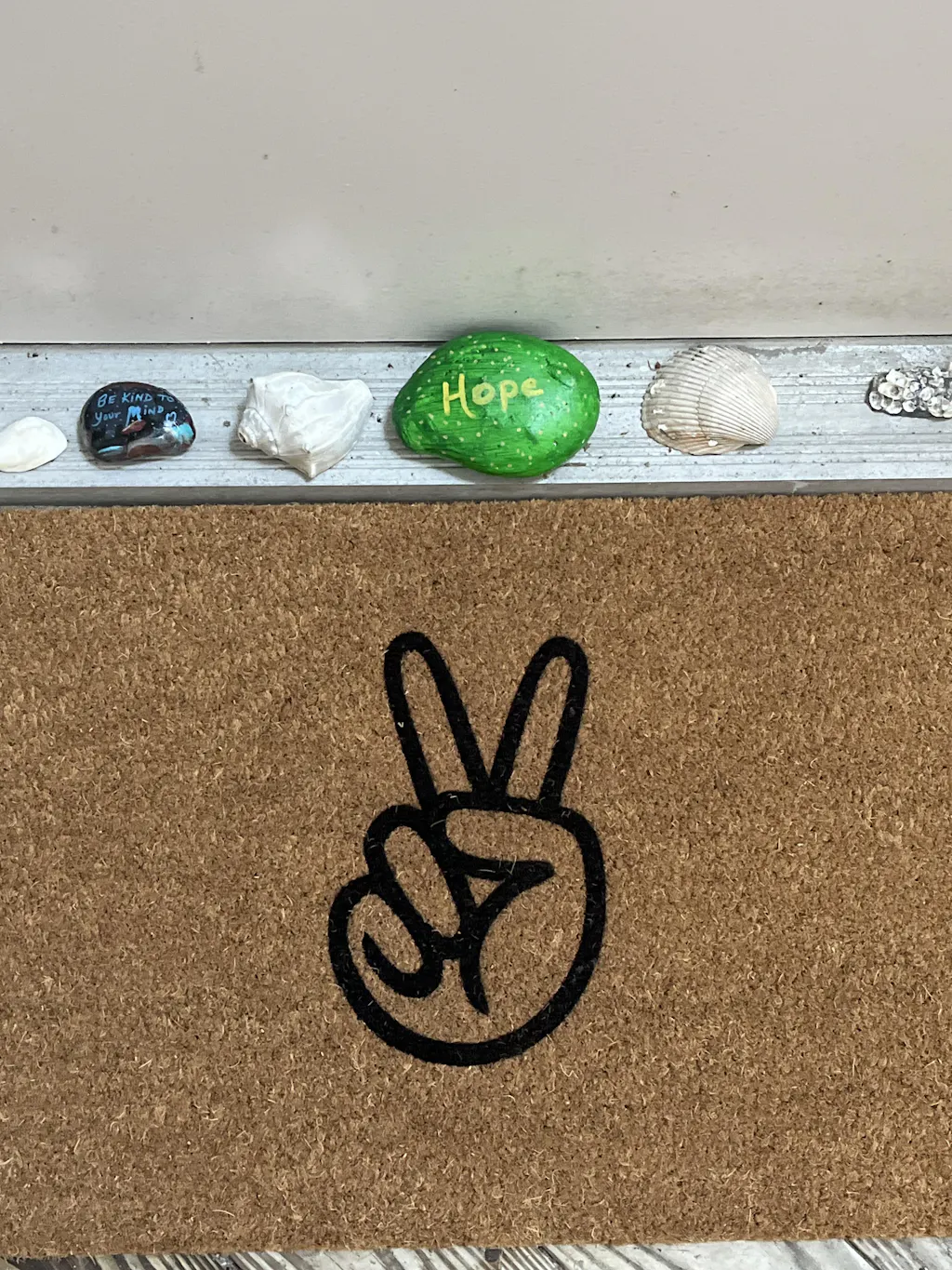 Peace Sign Doormat | Modern Doormats and Decor | Nickel Designs
