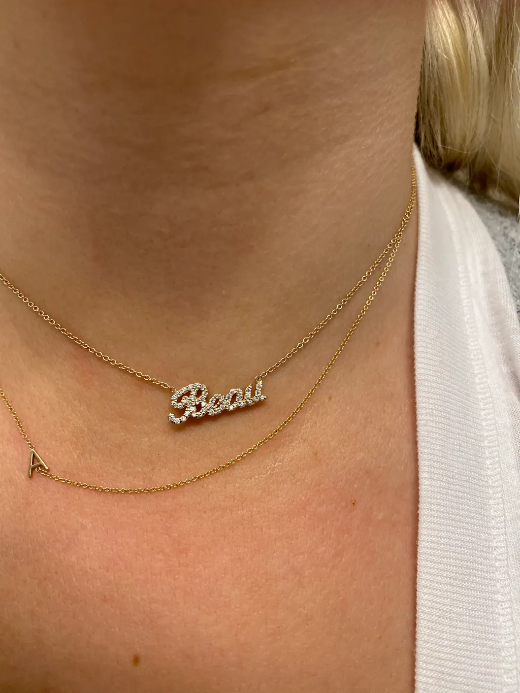 Diamond Name Necklace – Nicole Rose Fine Jewelry