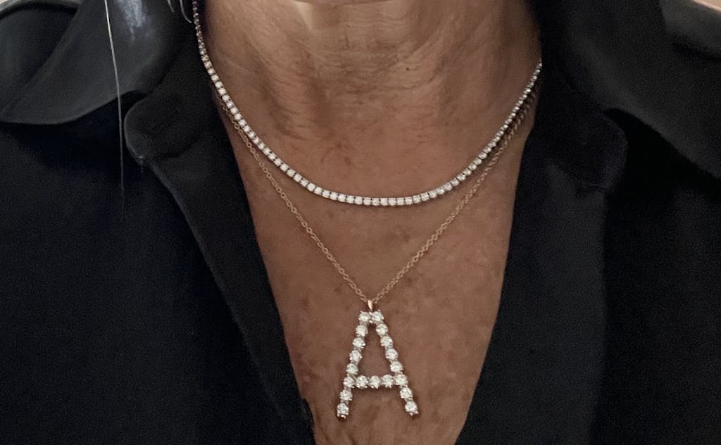 Large Diamond Letter Pendant – Nicole Rose Fine Jewelry