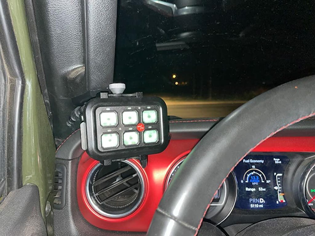 6Gang Multifunction Green Rocker Switch Panel System – Nilight