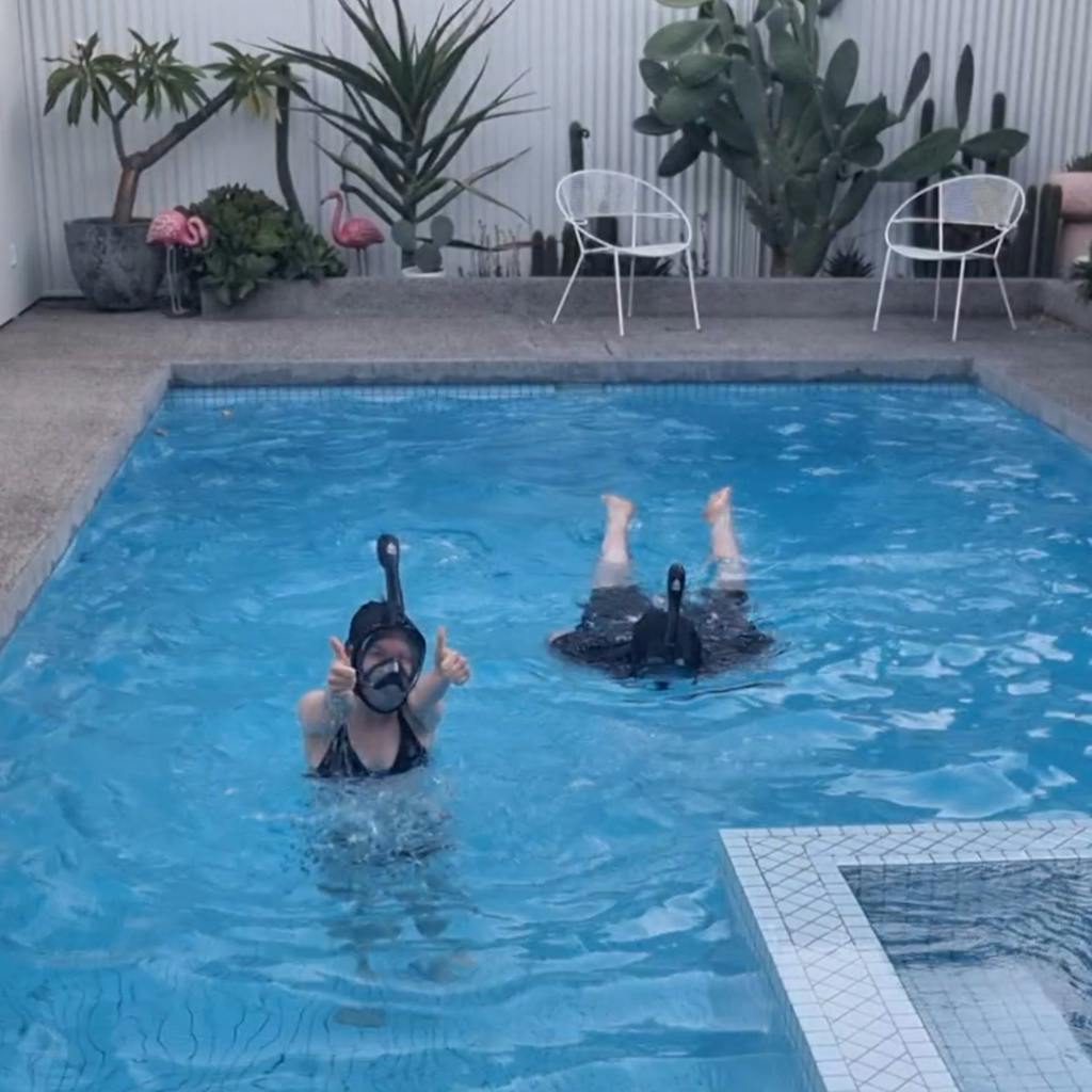 Full Face Snorkel Mask Gear Set - Swim & Dive - Ninja Shark Australia