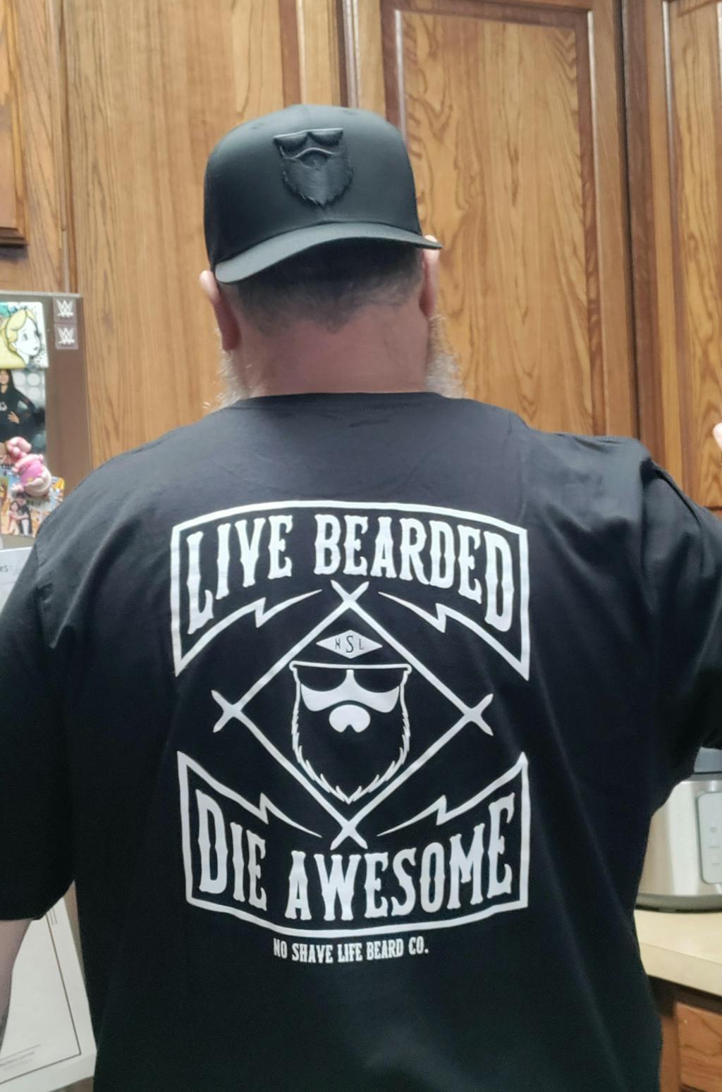 OG Beard Logo Snapback - Black/Black- The original No Shave Life OG Be