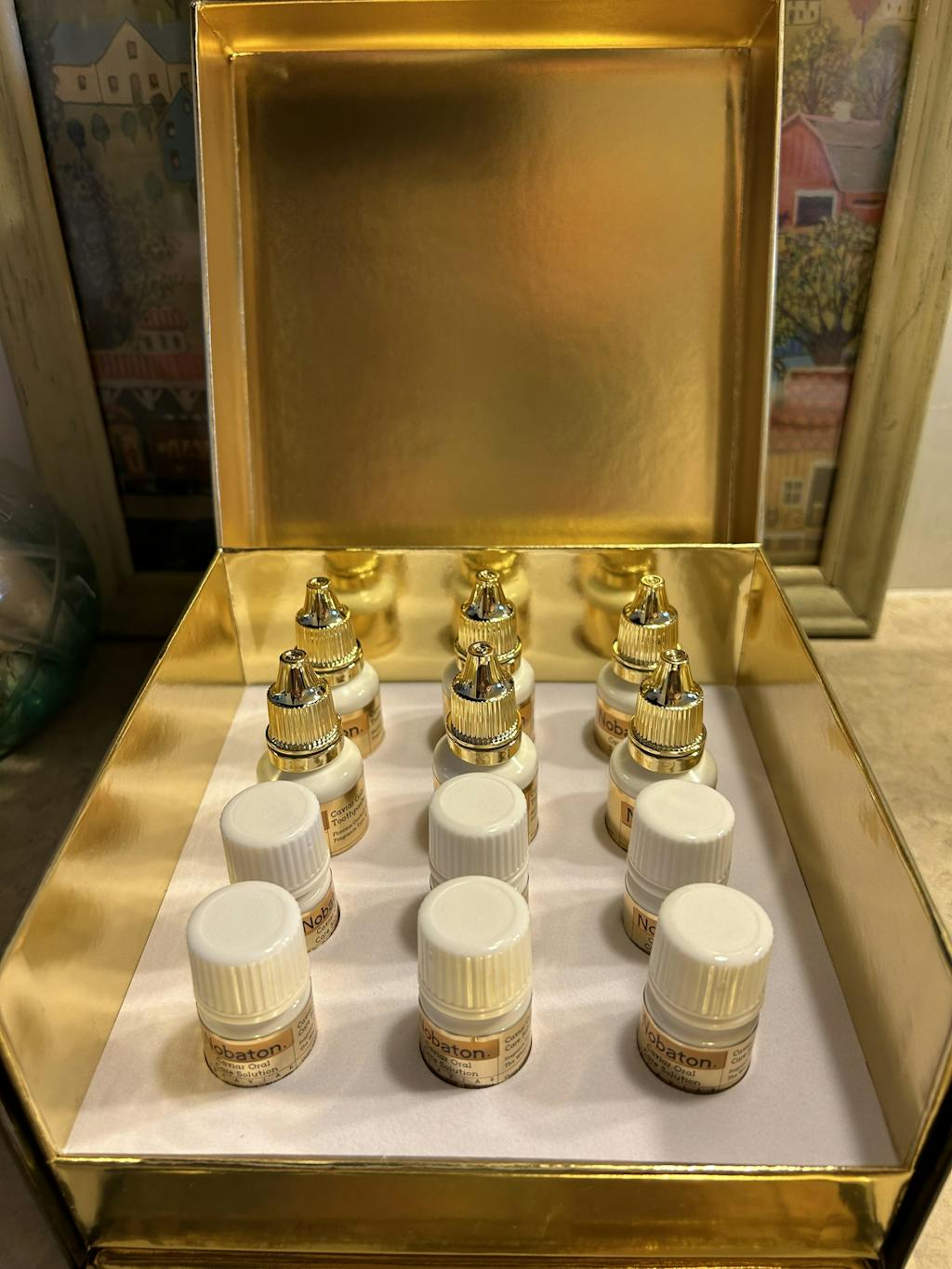 Gold toothpaste gift set – nobaton