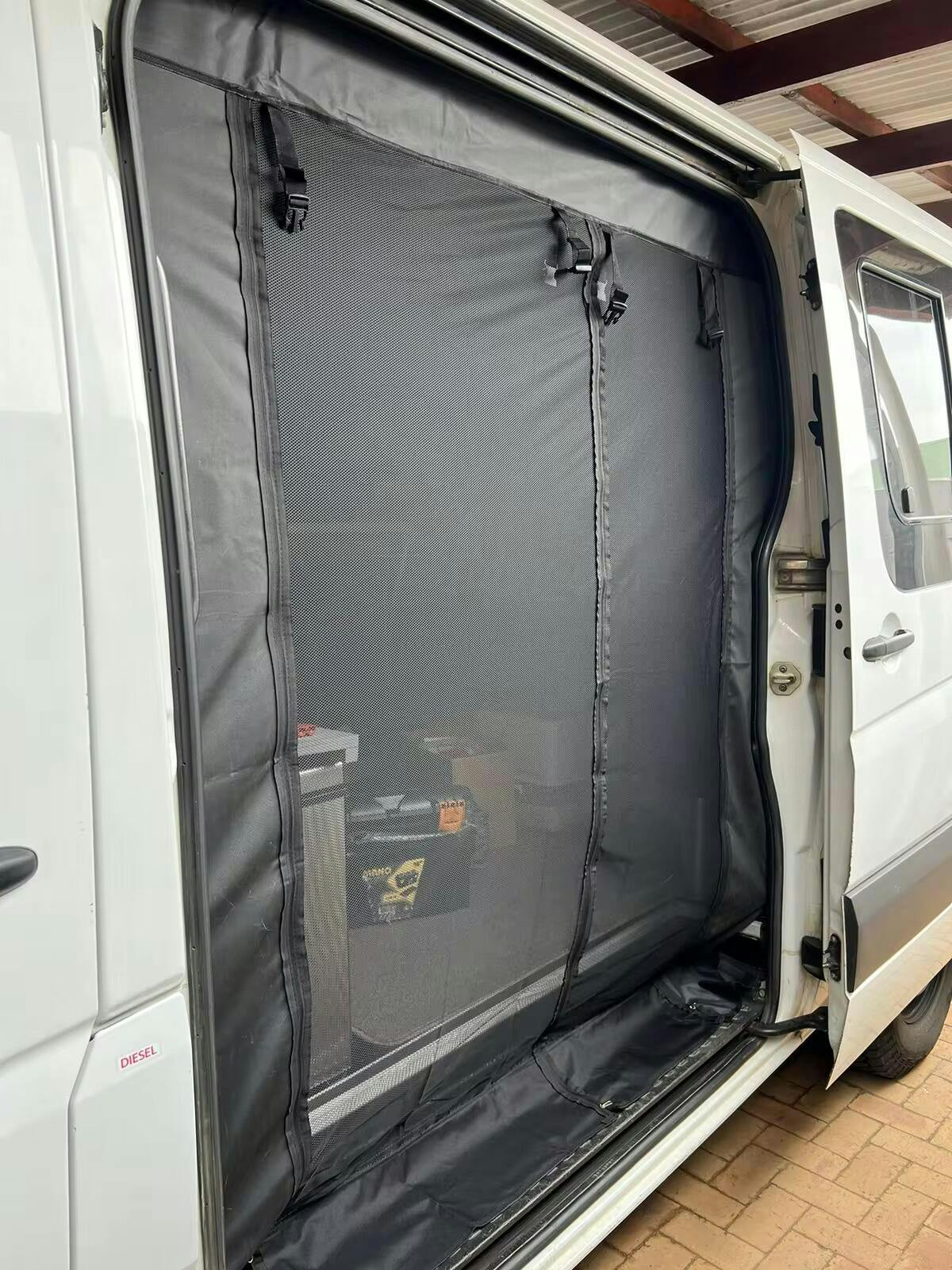 Nomadic Supply Zippered Sliding Door Screen for Mercedes Sprinter Vans