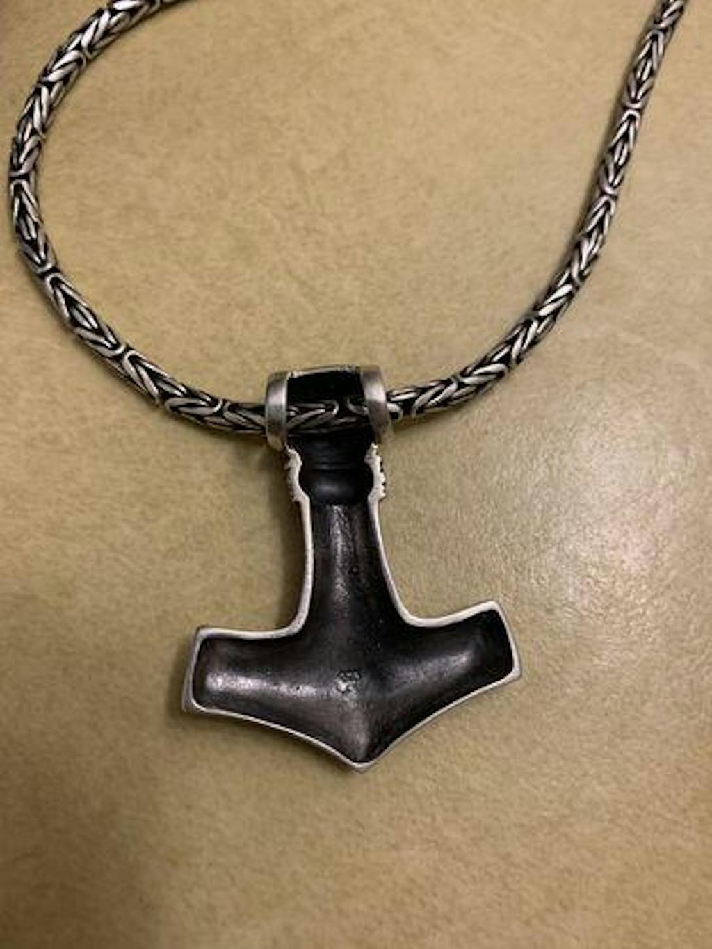 925 Sterling Silver Mjolnir Pendant - Norse Spirit