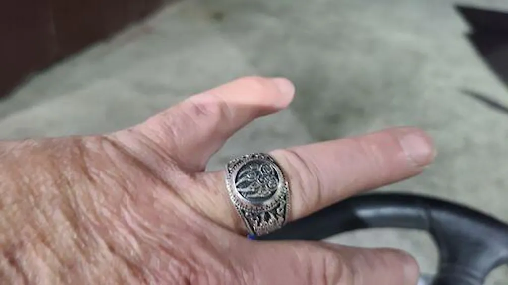 925 Sterling Silver Veles Signet Ring - Norse Spirit
